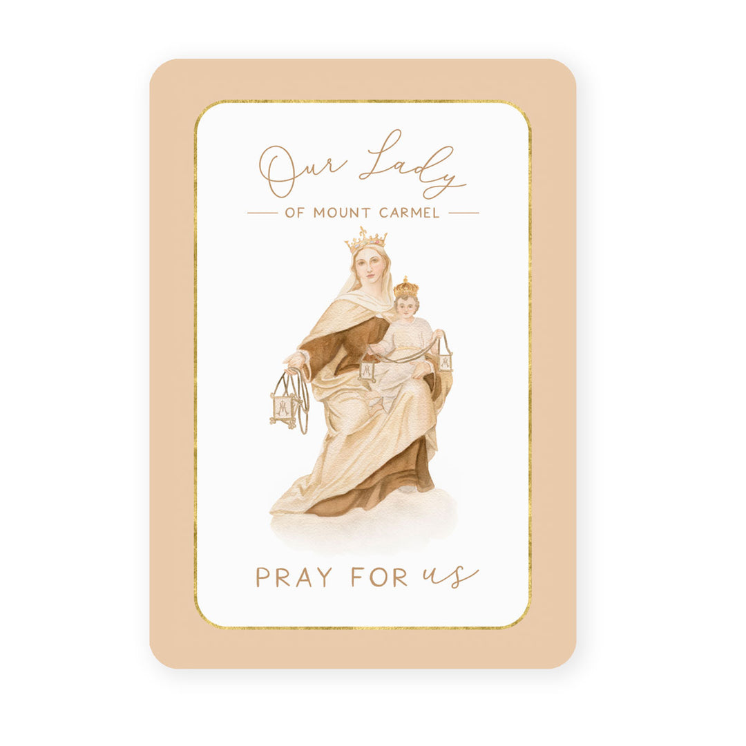 Prayer Card | Our Lady of Mount Carmel– ahumblehome